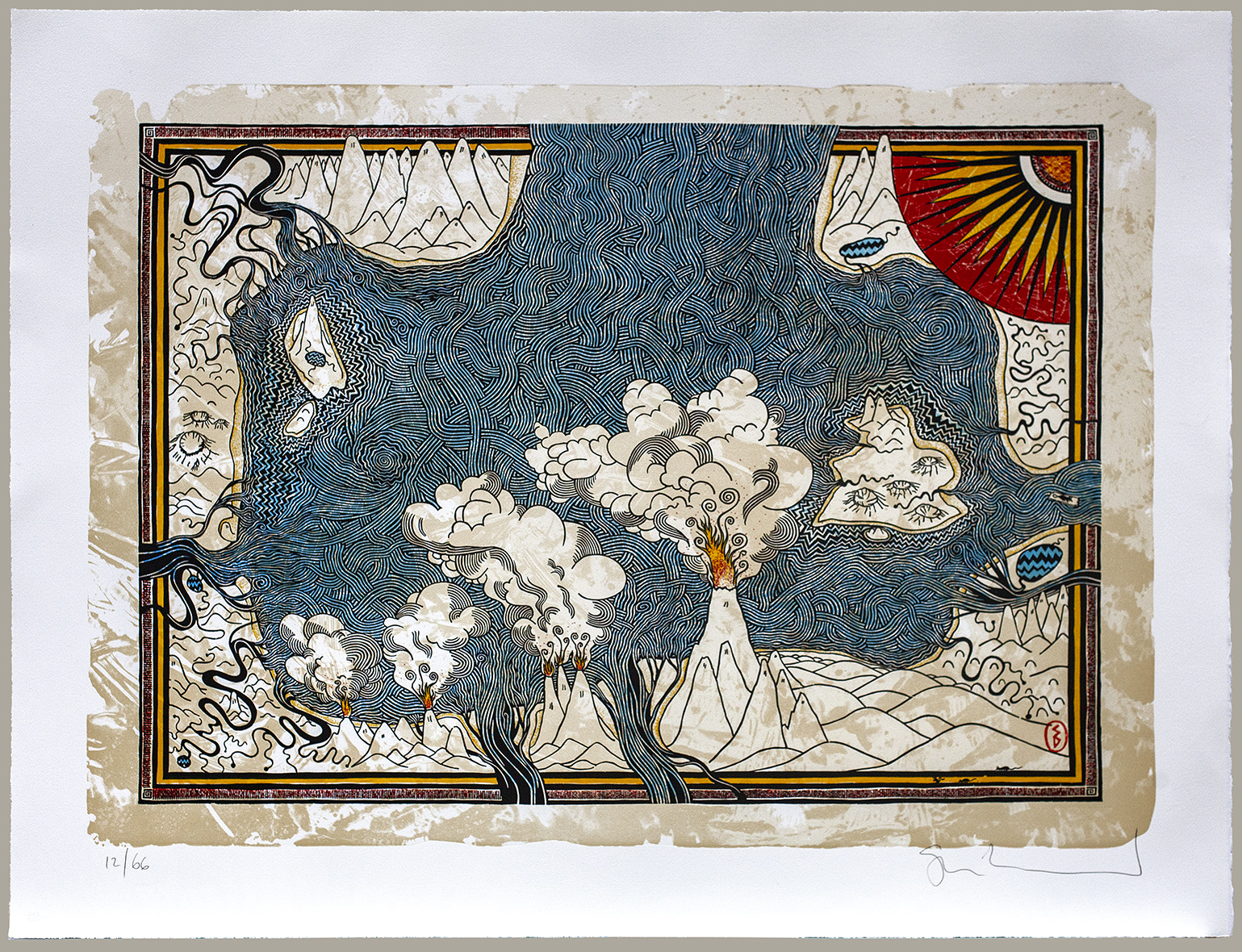 « A Representation of the New World Made by the Art of Lithography » la ...